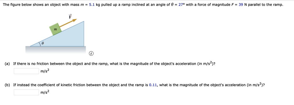 [get Answer] The Figure Below Shows An Object With Mass M 51 Kg Pulled