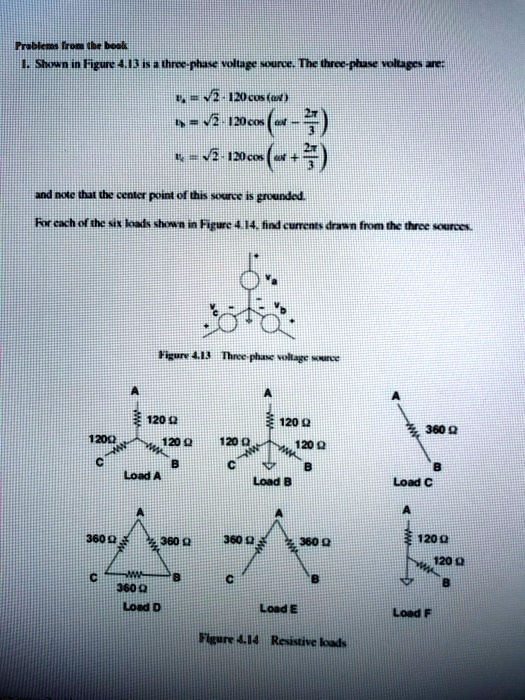 Problems from the book 1. Shown in Figure 4.13 is a three-phase voltage source. The three-phase ...