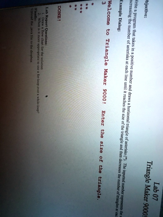 SOLVED: Draw a flow chart for the solution.