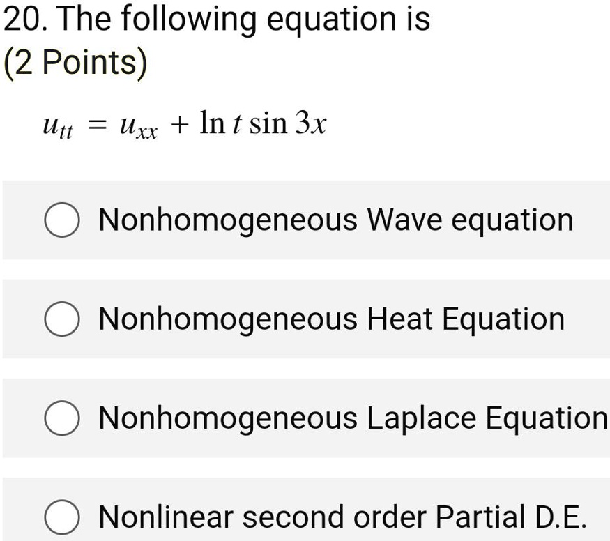 Heat Equation Wave Equation Laplace Equation at Shannon Mcelroy blog