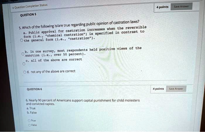 SOLVED: Which of the following is/are true regarding public opinion of ...