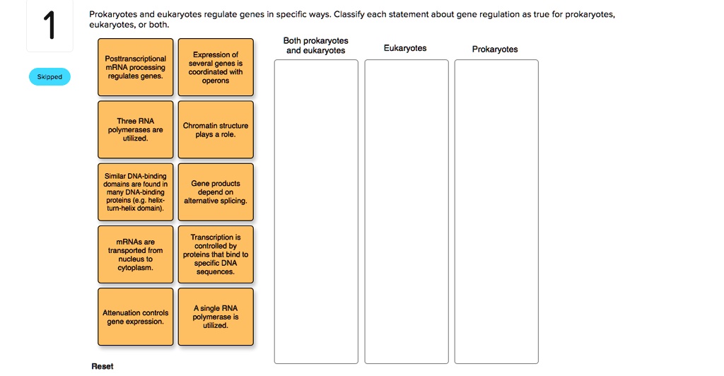 SOLVED: Prokaryotes and cukaryotes rcgulatc gencs specific ways ...