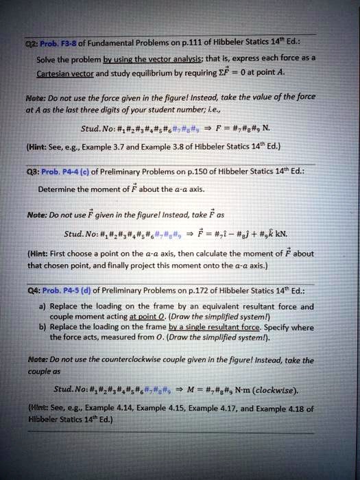 VIDEO solution: Prob.F3-8 of Fundamental Problems on p.111 of Hibbeler Statics 14th Ed. Solve ...