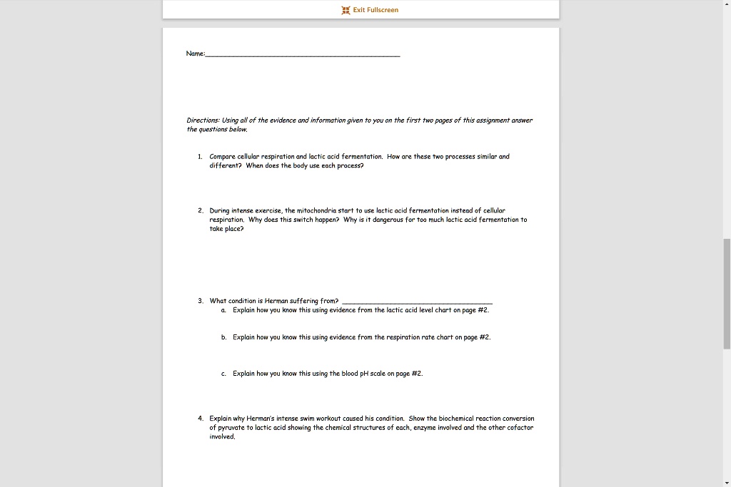 SOLVED:H Exlt Fullscreen Flame Directions: Using all of the evidence ...