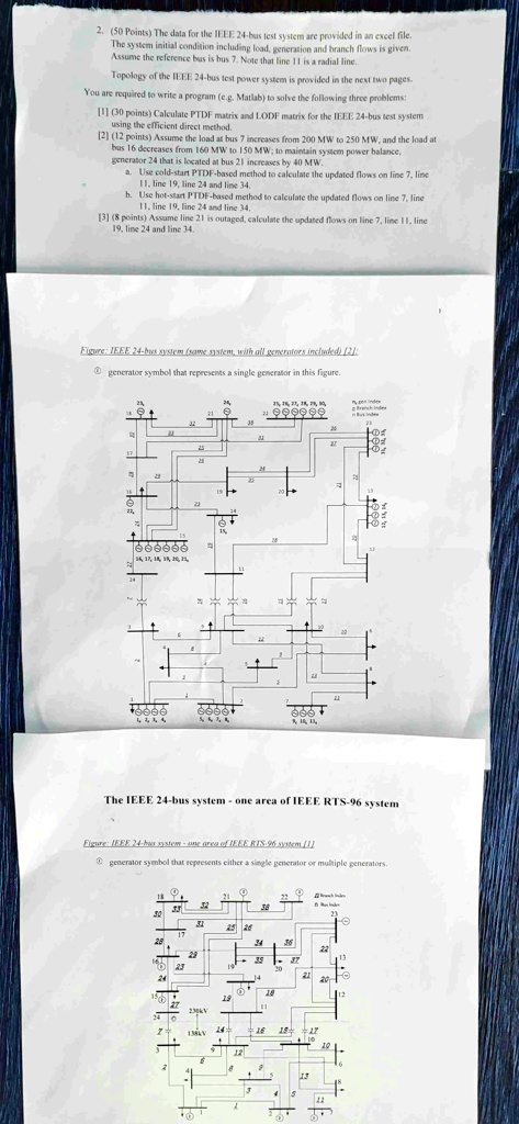 assume the reference bus is bus 7 note that line 11 is a radial line ...