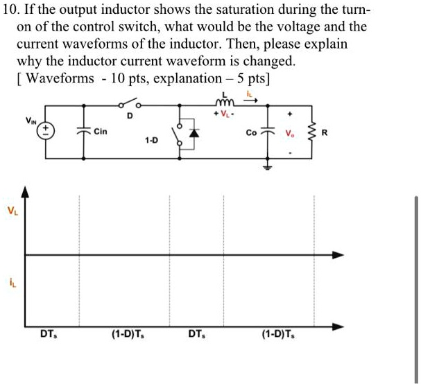 Solved Bmp 10 If The Output Inductor Shows The Saturation During The