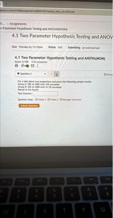 SOLVED: /courses/31396/assignments/5563787/moduleitemid=1933330 Assignments on Parameter ...