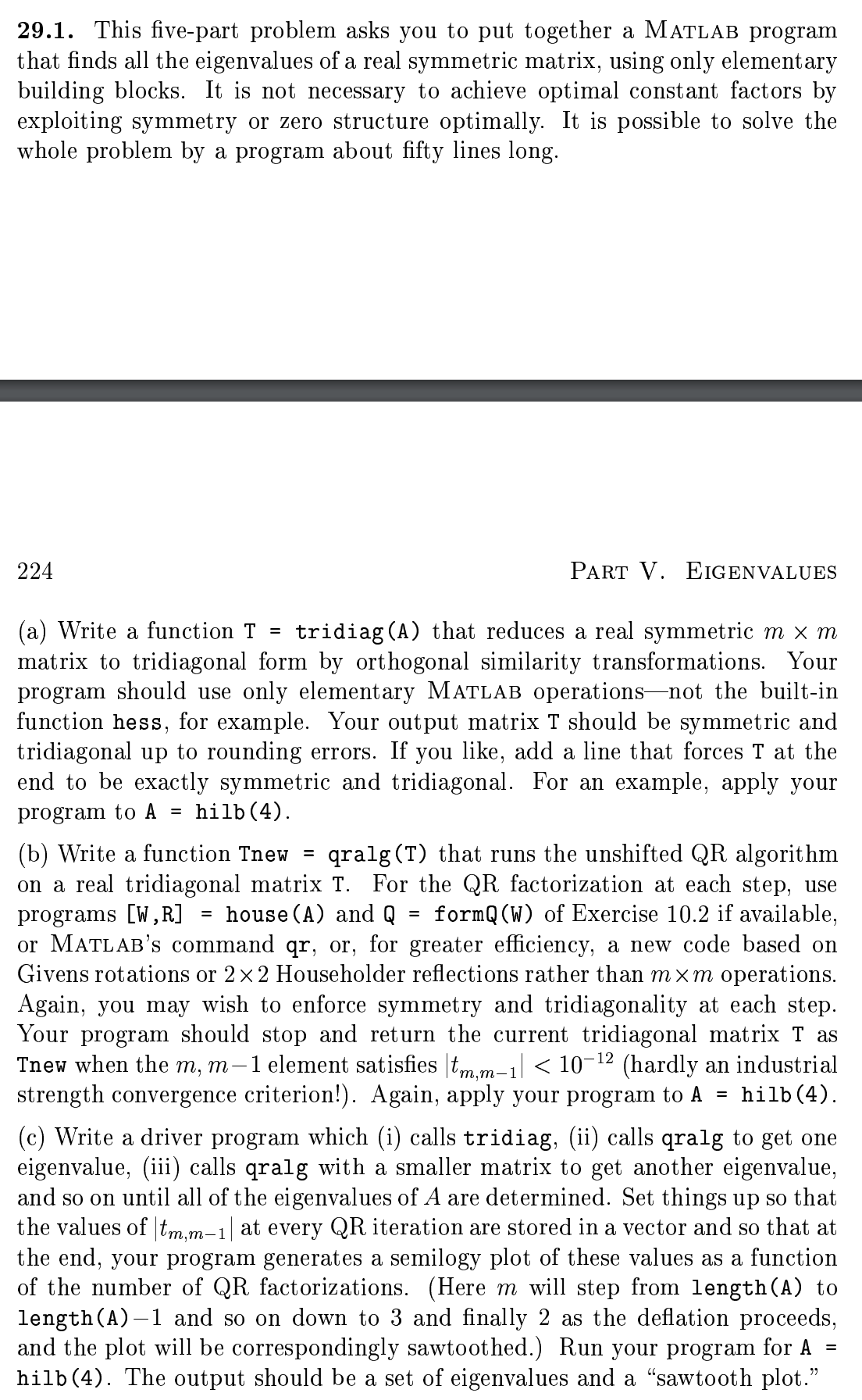 Solved 291 This Five Part Problem Asks You To Put Together A Matlab Program That Finds All 2593