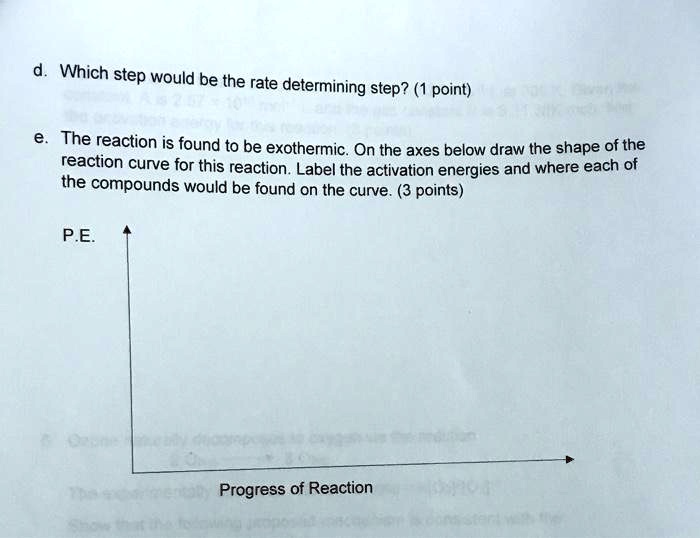 which step would be the rate determining step point the reaction is ...