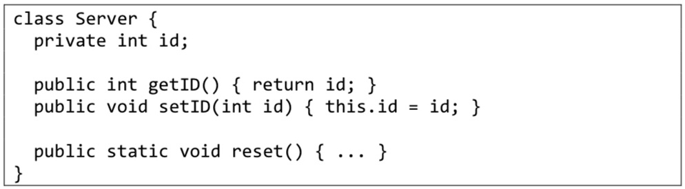 draw a uml class diagram to show the structure of the class server class server private int id ...