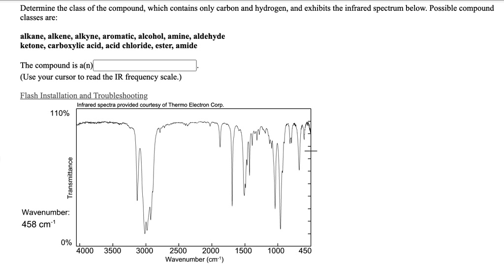 SOLVED: Determine the class of the compound, which contains only carbon ...