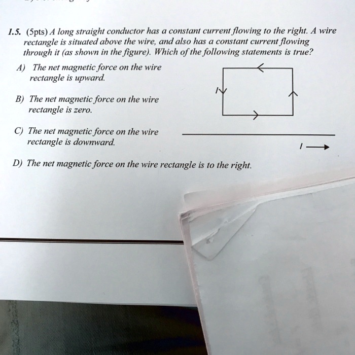 SOLVED: 1.5. (Spts) A long straight conductor has constant current ...