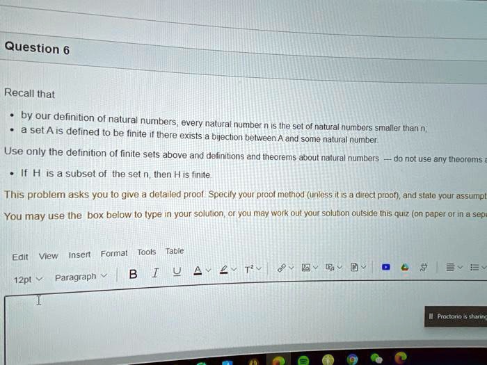 SOLVED: Question Recall that by our definition of natural numbers every natural number = set A ...