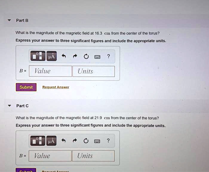 SOLVED: Part B What is the magnitude of the magnelic field at 16.3 Cm ...