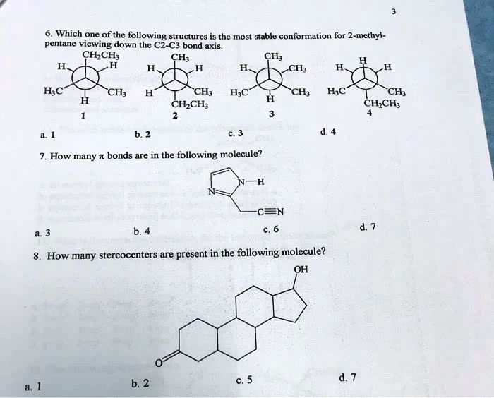 SOLVED: Please explain 6. Which one of the following structures is the ...