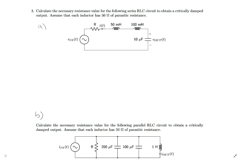 SOLVED: Calculate the necessary resistance value for the following ...