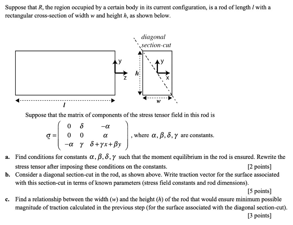 Suppose that R, the region occupied by a certain body in its current ...
