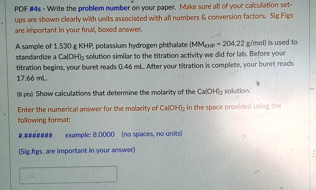 SOLVED: PDF #4s Write the problem number on your paper: Make sure all ...