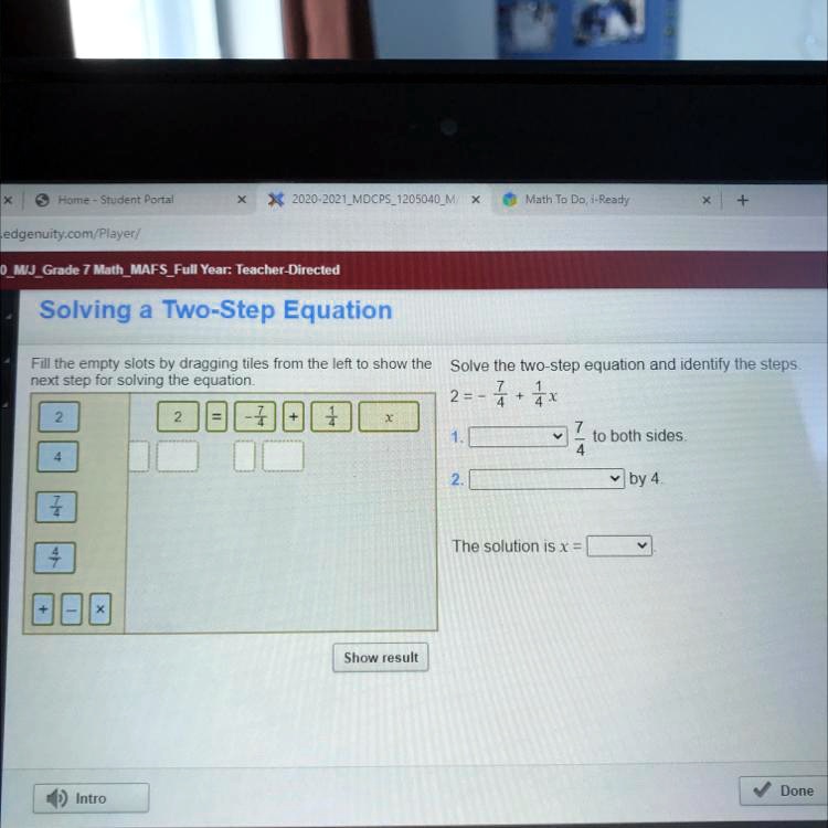 fill the empty slots by dragging tiles from the left to show the solve ...
