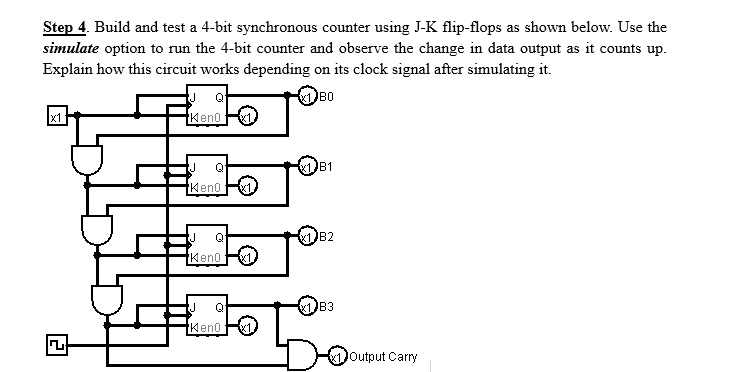SOLVED: Don't have to build just explain how the circuit works on its clock signal after ...