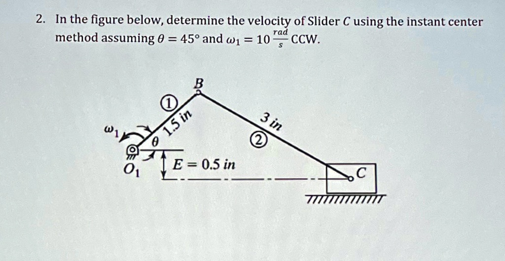 In the figure below, determine the velocity of Slider C using the ...