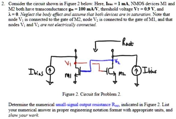 SOLVED: 2. Consider the circuit shown in Figure 2 below.Here,Ibin=1 mA ...