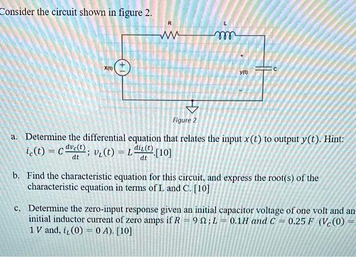 Consider the circuit shown in Figure 2. Determine the differential ...