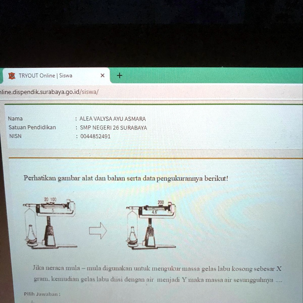 SOLVED: Perhatikan gambar alat dan bahan serta data pengukurannya ...