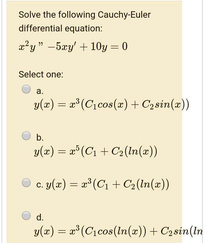 Cauchy Euler Differential Equation Solver – BTLQB