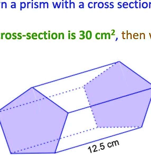 SOLVED: 'Don 4. The diagram shown a prism with a cross section that is a regular pentagon. If ...