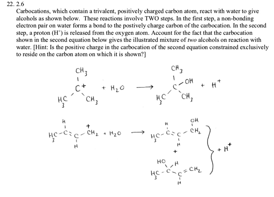 22.2.6 Carbocations, which contain a trivalent, positively charged ...