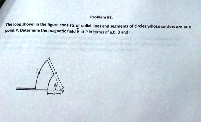 SOLVED: The loop shown in the figure consists of radial lines and segments of circles whose ...