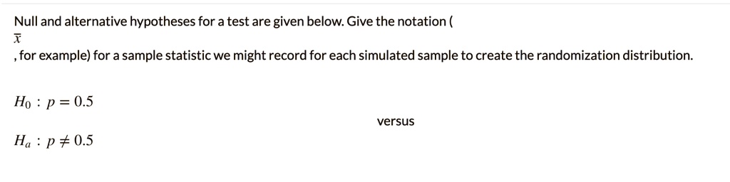 Null and alternative hypotheses for a test are given below. Give the ...