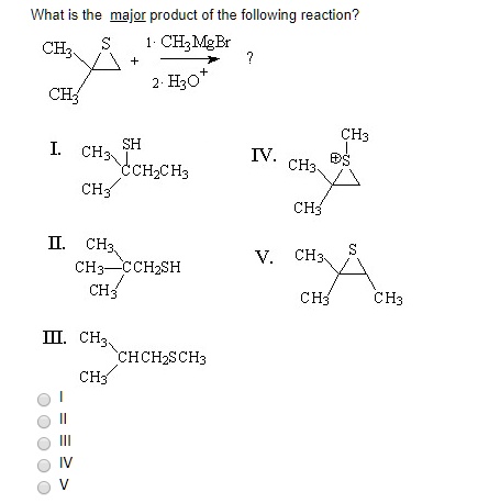 SOLVED: What is the major product of the following reaction? CH3CH2MgBr ...
