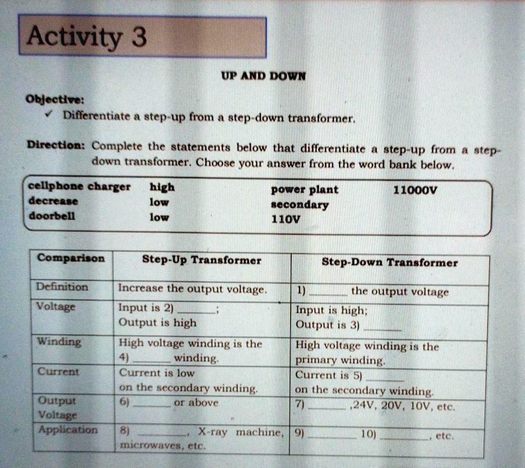 VIDEO solution: Activity 3: UP AND DOWN Objective: Differentiate a step ... VIDEO solution: Activity 3: UP AND DOWN Objective: Differentiate a step ...