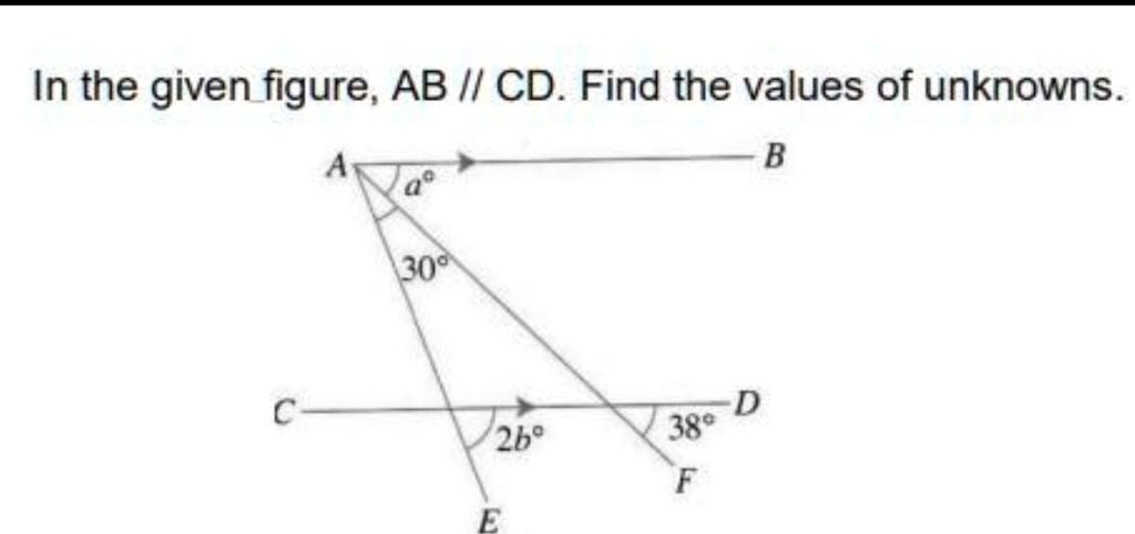 in the given figure find the values of unknowns 49798 in the given figure find the values of unknowns 49798