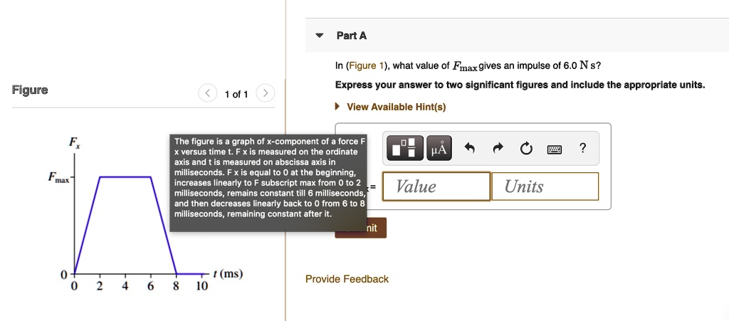 part a figure 1 what value of fmax gives an impulse of 60 ns express ...