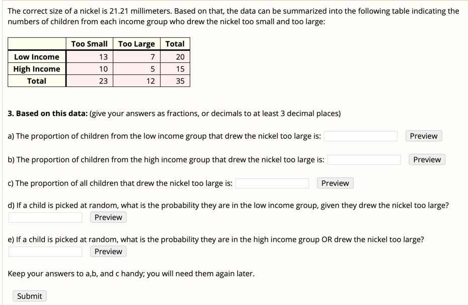 SOLVED: The correct size of a nickel is 21.21 millimeters_ Based on ...