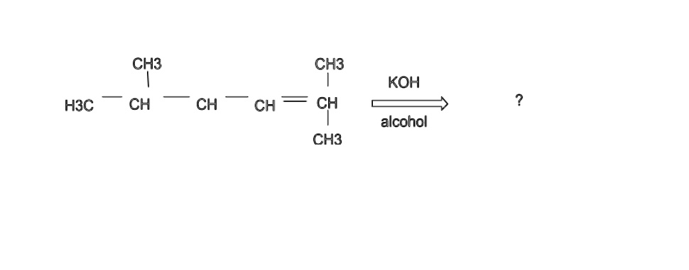 SOLVED:CH3 CH3 KOH H3C CH CH CH CH alcohol CH3