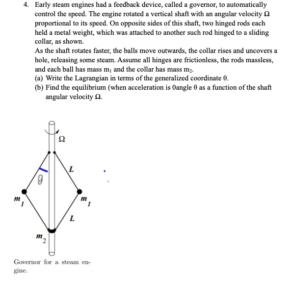 [GET ANSWER] 4. Early steam engines had a feedback device, called a governor, to automatically ...