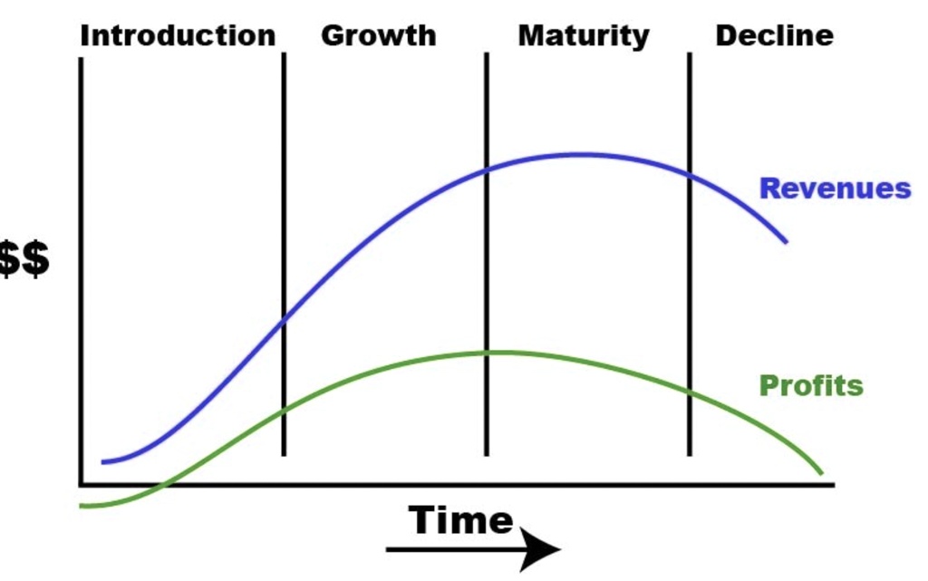 SOLVED: The product life cycle has four stages: introduction, growth ...