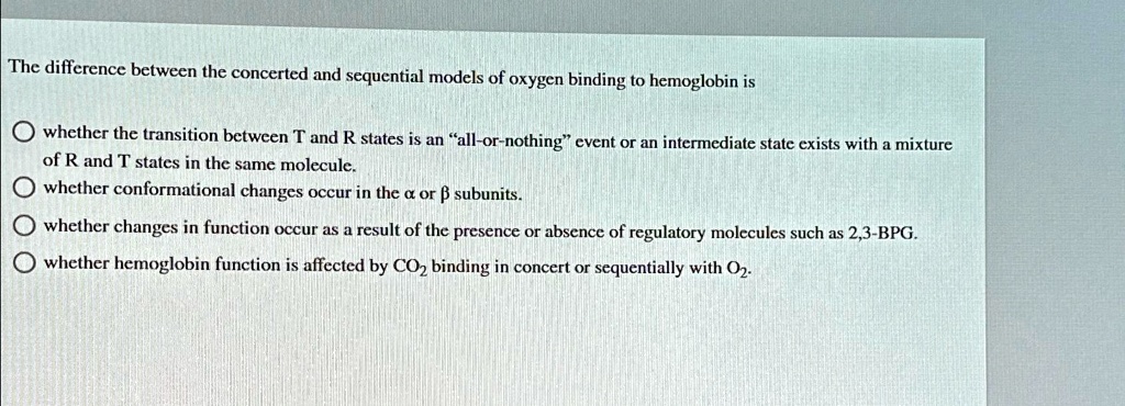 SOLVED: The difference between the concerted and sequential models of ...