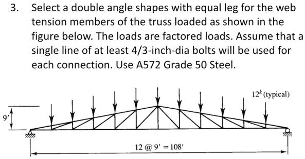 show solution please and thank you 3 select a double angle shapes with ...
