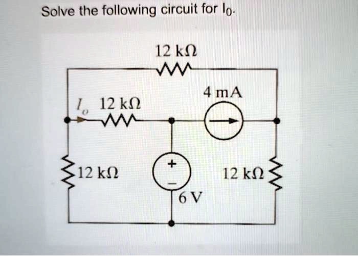SOLVED: Texts: THESE RESULTS ARE INCORRECT: 0.25 mA and 0.5 mA Solve the following circuit for ...