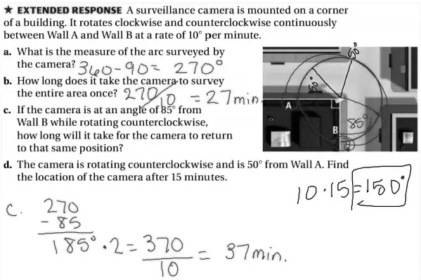? EXTENDED RESPONSE A surveillance camera is mounted on a corner of a ...