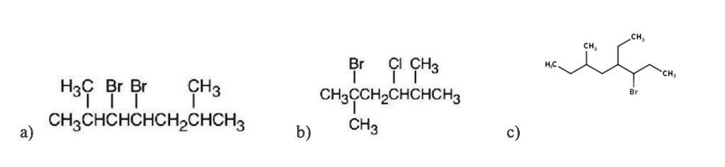 BrCl CH3 CH3CCHzCHCHCH3 (q CHa"HJHsf Br Br CH3 C… - SolvedLib