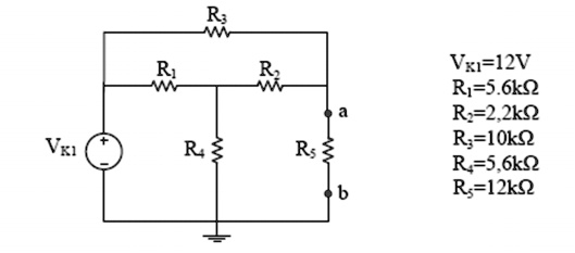 SOLVED: Find VTh and Rth by calculating the open circuit voltage between a and b terminals ...