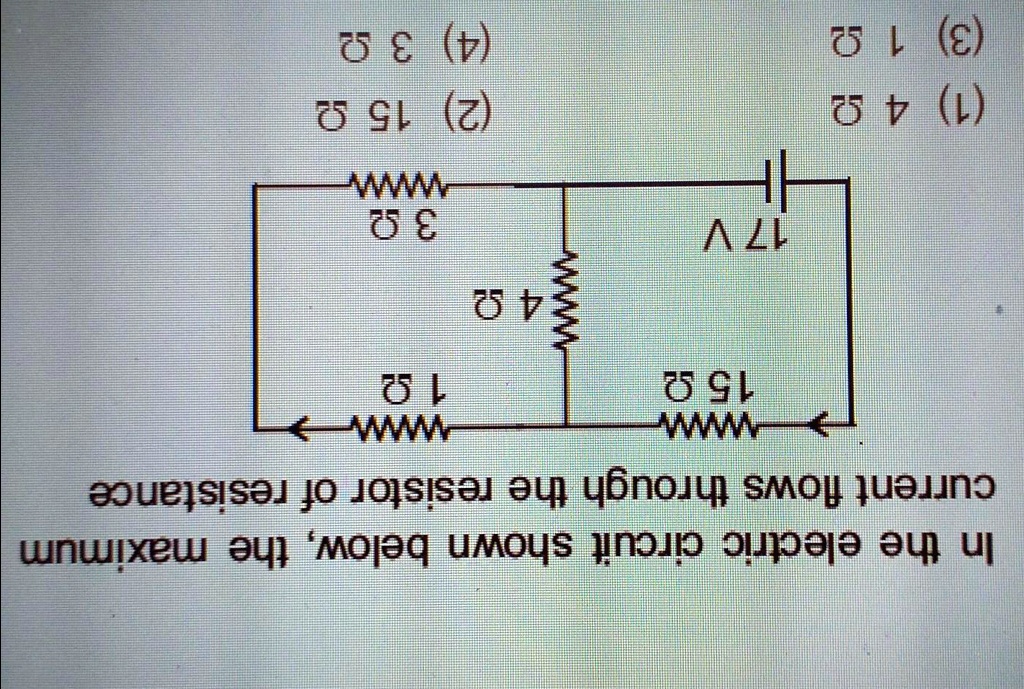 SOLVED: 'In the electric circuit shown above,the maximum current flow through the resistor of ...