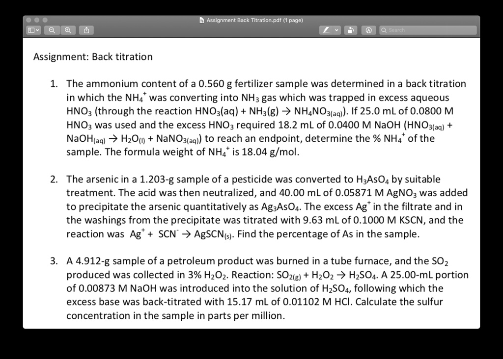 assignment back titrationpdf 1 page assignmentback titration 1 the ...