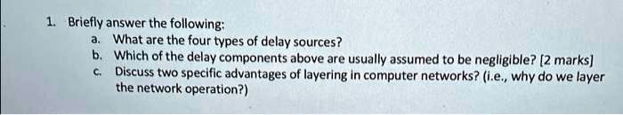 SOLVED: Briefly answer the following: a. What are the four types of ...